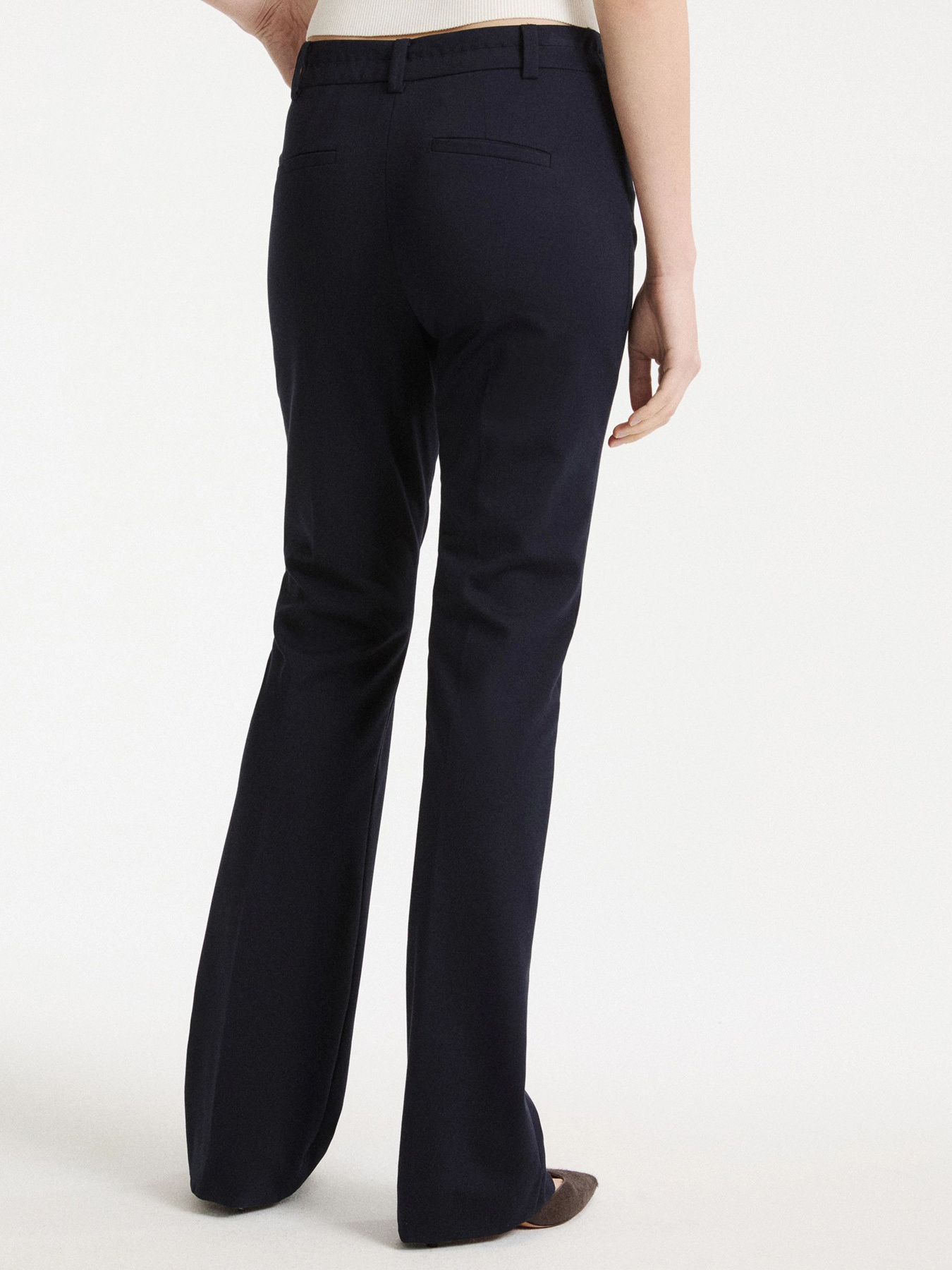 MARELLA Marella Tailored Flare Trousers with Belt Loops